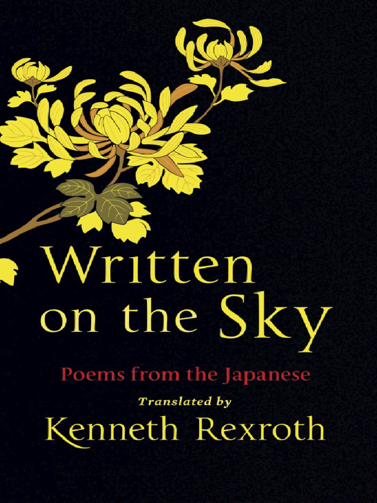 Written On The Sky Poems From The Japanese - Rexroth Kenneth Weinberger ...