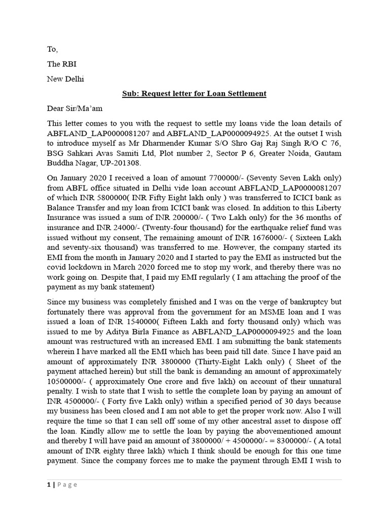 RBI Letter | PDF | Reserve Bank Of India | Private Sector