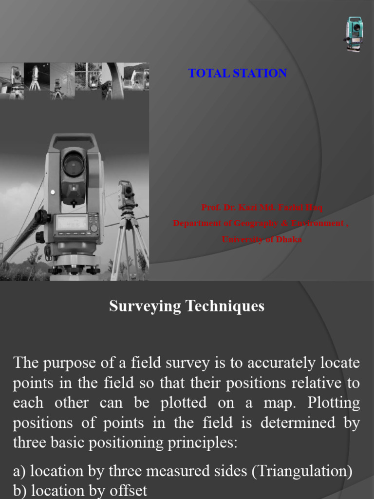 Total Station | PDF | Surveying | Azimuth