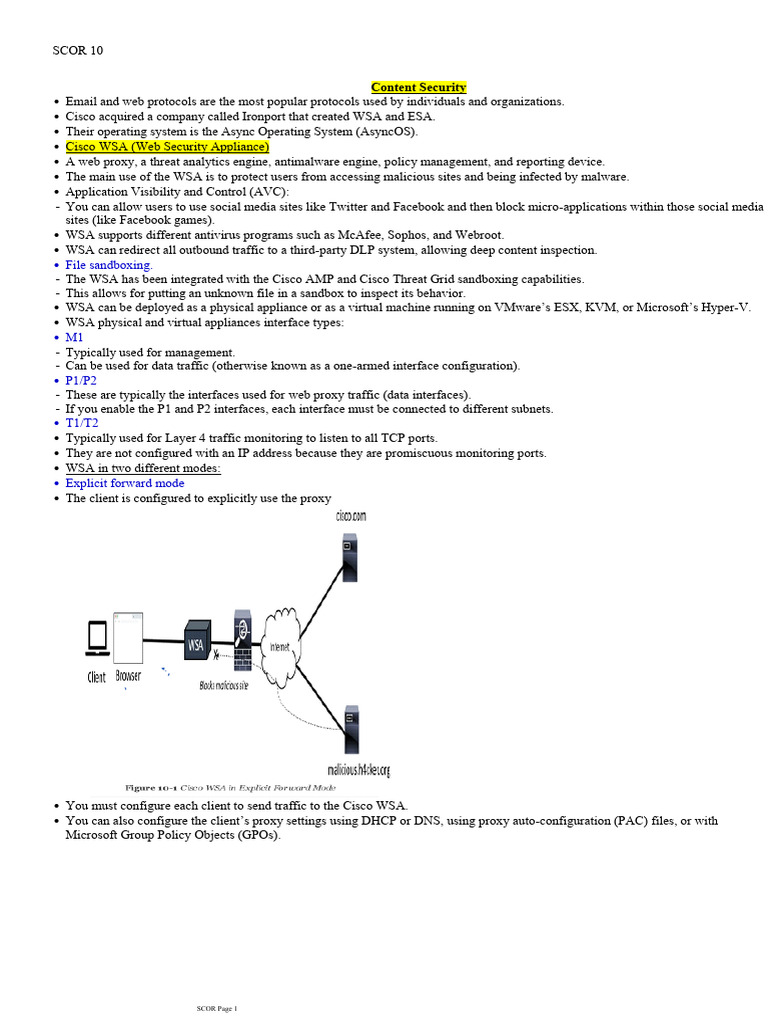 Scor 10 | PDF | Proxy Server | Network Protocols
