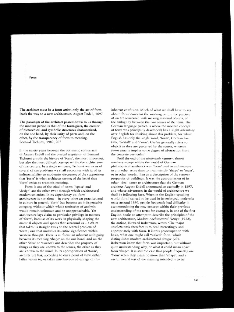 Adrian Forty Words and Buildings Form pp149-172 | PDF | Immanuel Kant ...