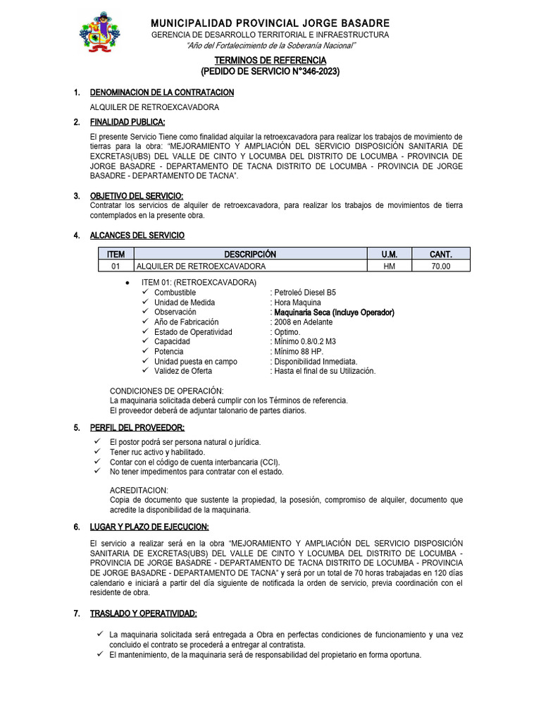 PS 346 Retroexcavadora | PDF