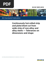 BS en 10259-1997 (1998) | PDF