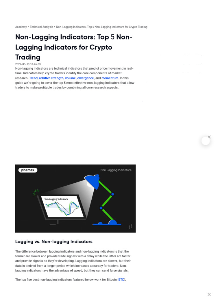 Top 5 Non-Lagging Indicators For Crypto Trading - Phemex Academy | PDF ...