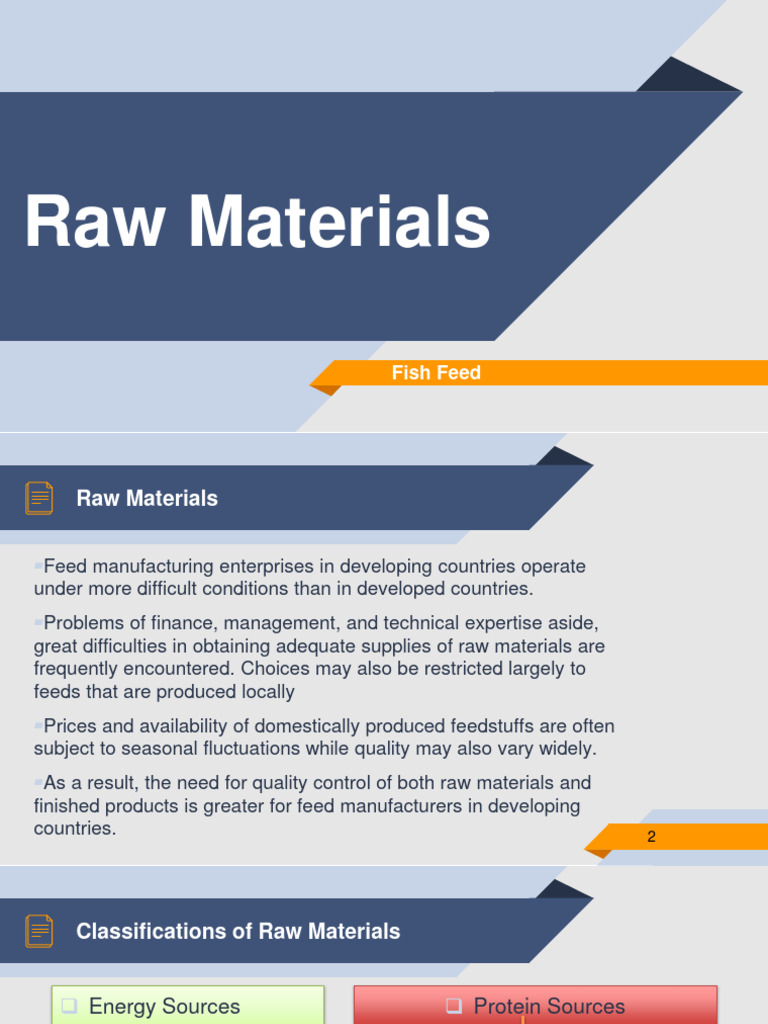 Raw Materials | PDF | Flour | Soybean
