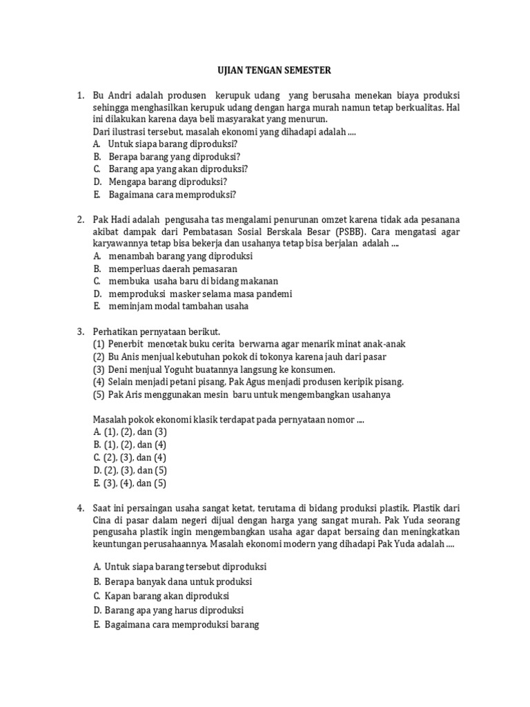 Soal Uts X 2023 | PDF