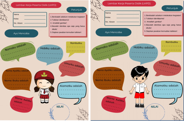 LKPD Identitas Diri | PDF