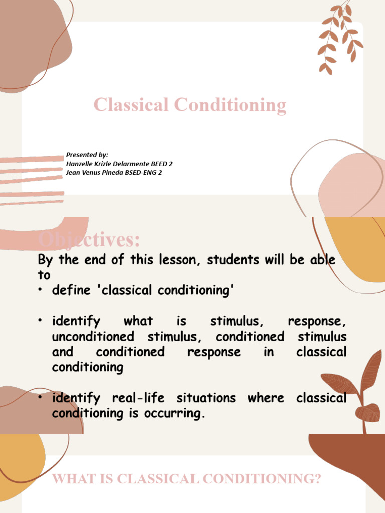 Classical Conditioning | PDF | Classical Conditioning | Psychology