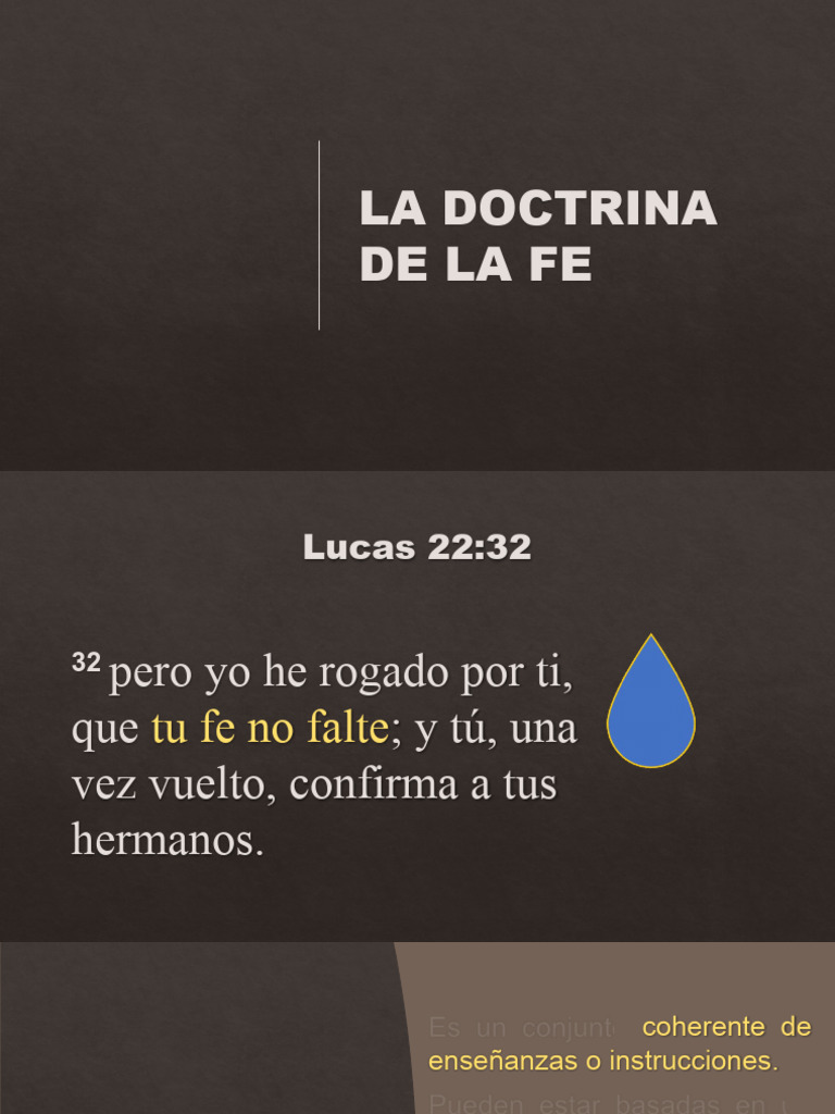 La Doctrina de La Fe | PDF | Jesús | Doctrina