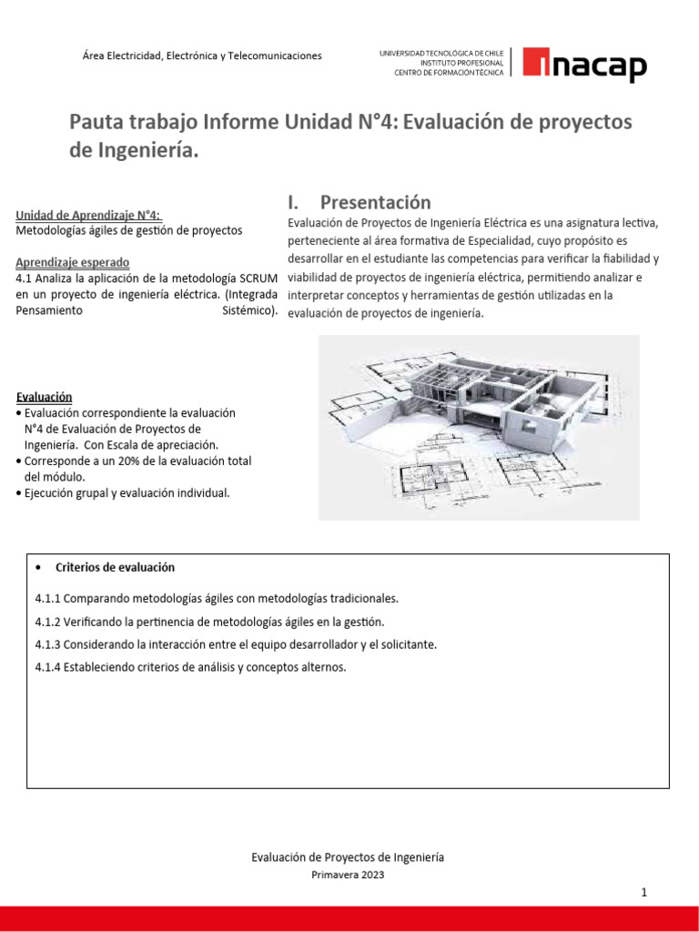 Evaluacion N°4 Evaluación de Proyectos de Ingeniería. | PDF | Scrum (desarrollo de software ...