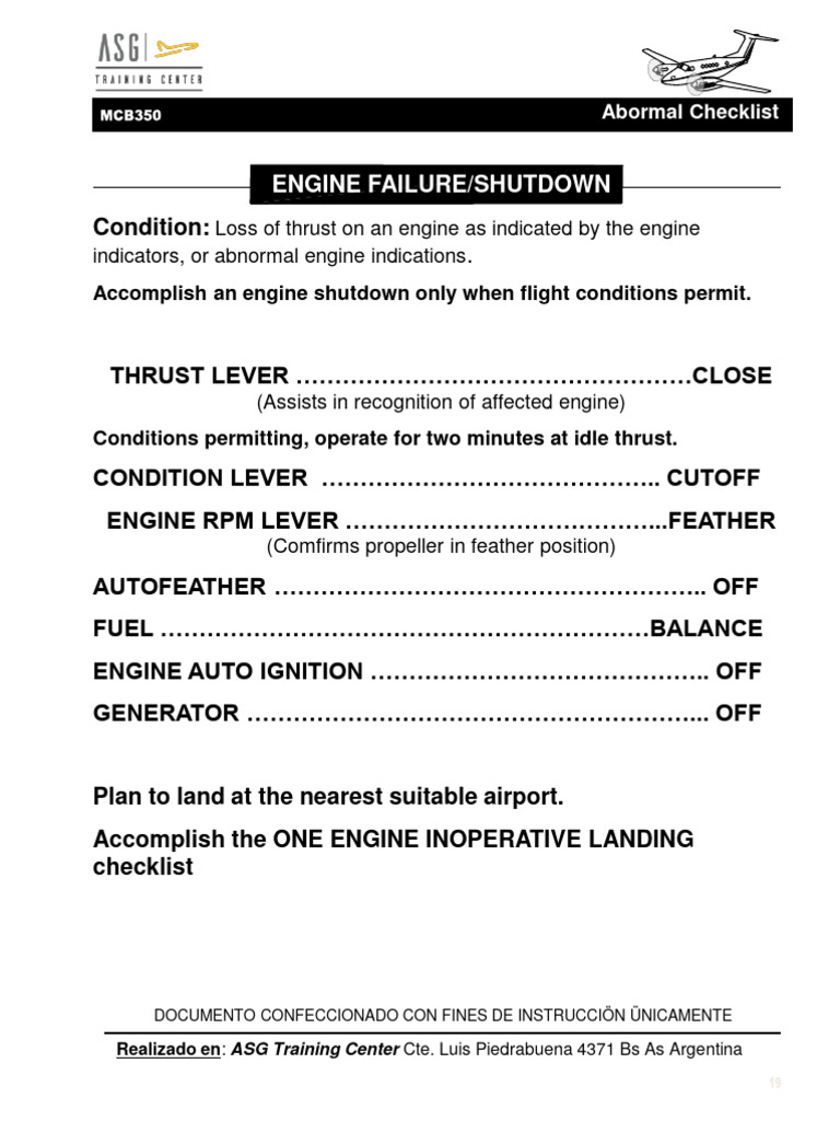Pilot Emergency Procedures Guide | PDF | Engines | Aviation Safety