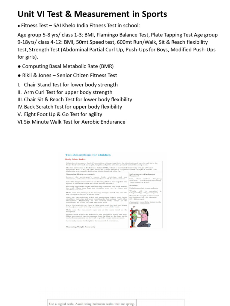 12 TH Test and Measurement | PDF | Physical Fitness | Physiology