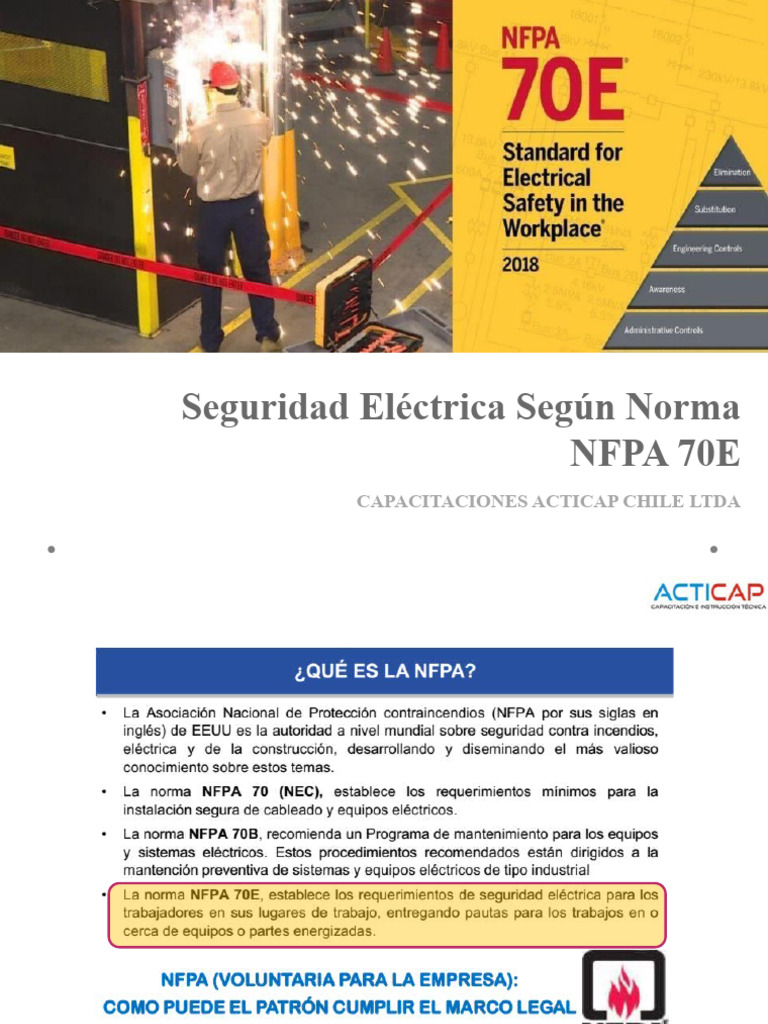 Seguridad Eléctrica según NFPA 70E | PDF | Ingenieria Eléctrica | Ropa