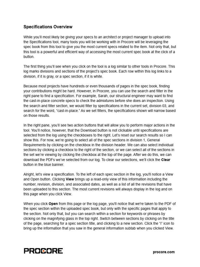 Specifications Overview - Engineer | PDF | Computer Science | System ...