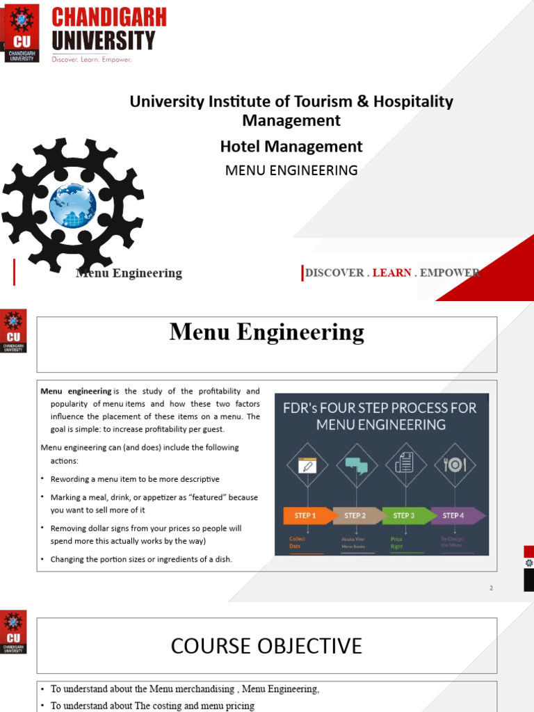 On Menu Engineering | PDF | Menu | Prices