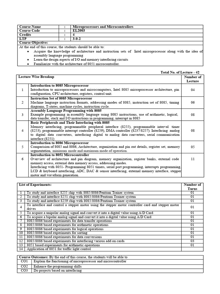 Microprocessor And Microcontroller Pdf Microcontroller Central Processing Unit