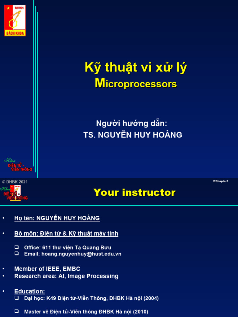 WEEK 1- Giới Thiệu Chung Về Hệ VXL | PDF