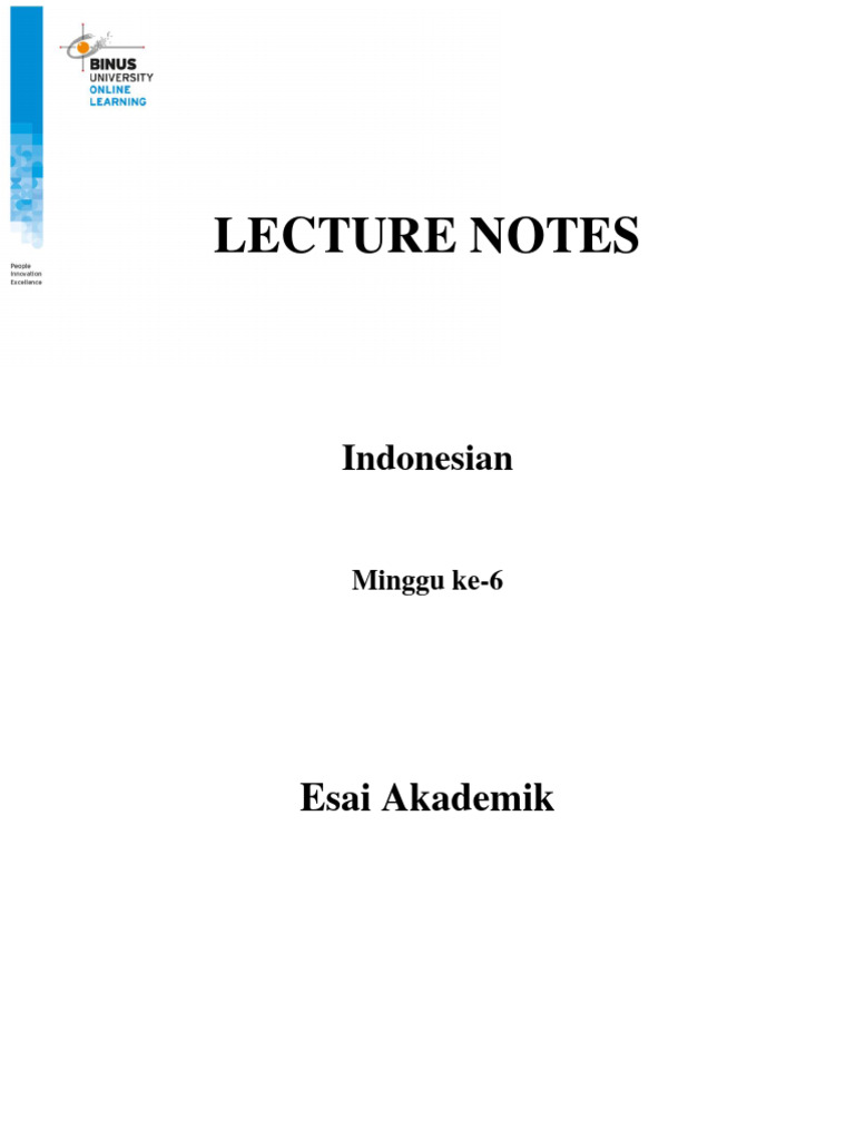 Esai Akademik | PDF