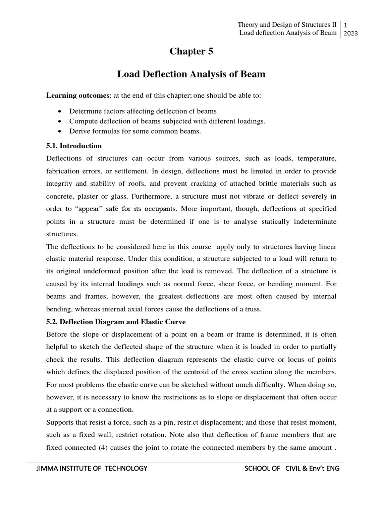Tds 2 Chap 5 Edited | PDF | Beam (Structure) | Bending