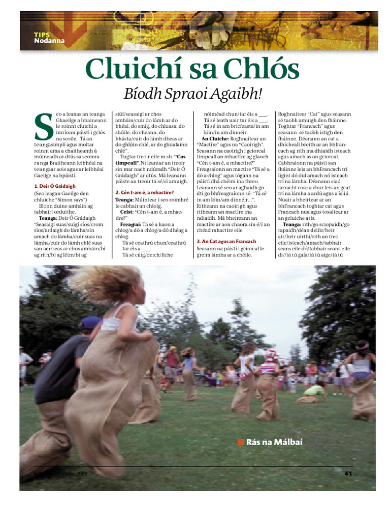 Cluichí Sa Chlós | PDF