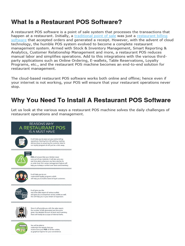 POS System | PDF | Point Of Sale | Information Technology