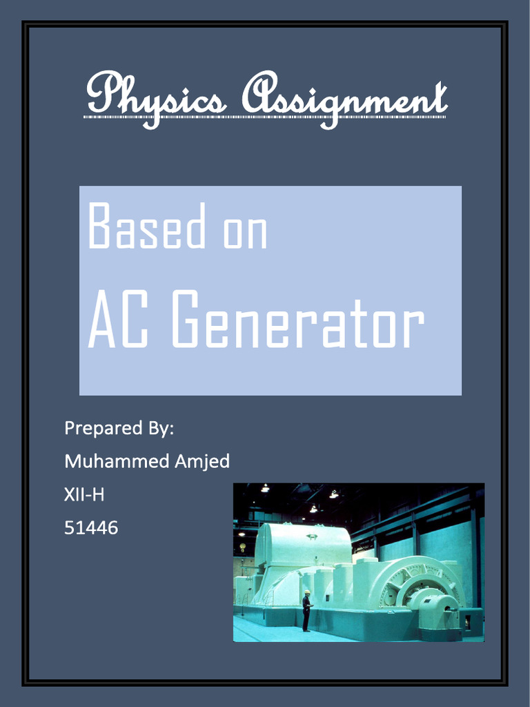 AC Generator | PDF | Electric Generator | Electromagnetic Induction