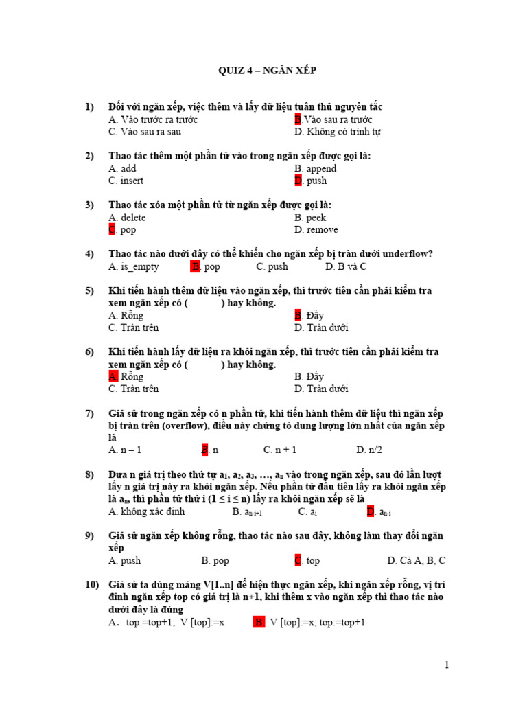 QUIZ 4-Stack | PDF
