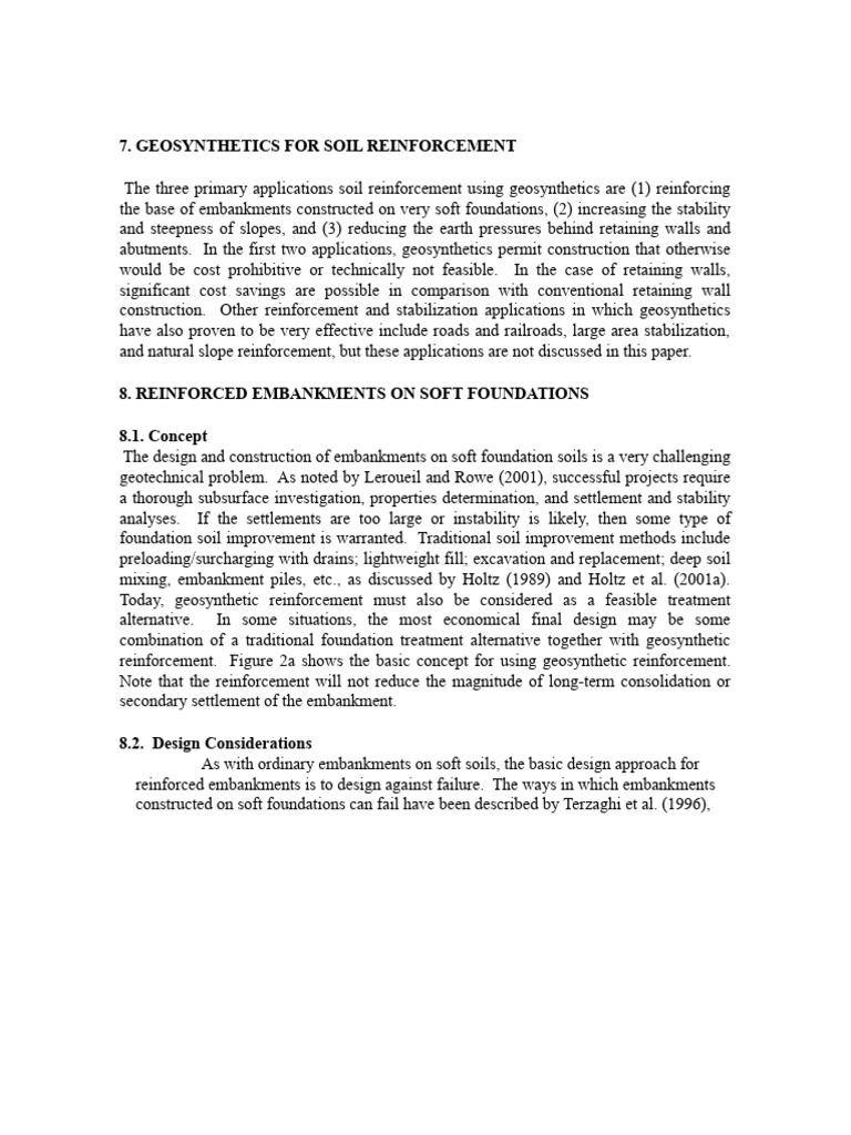 Geosynthetics For Soil Reinforcement | PDF | Strength Of Materials ...