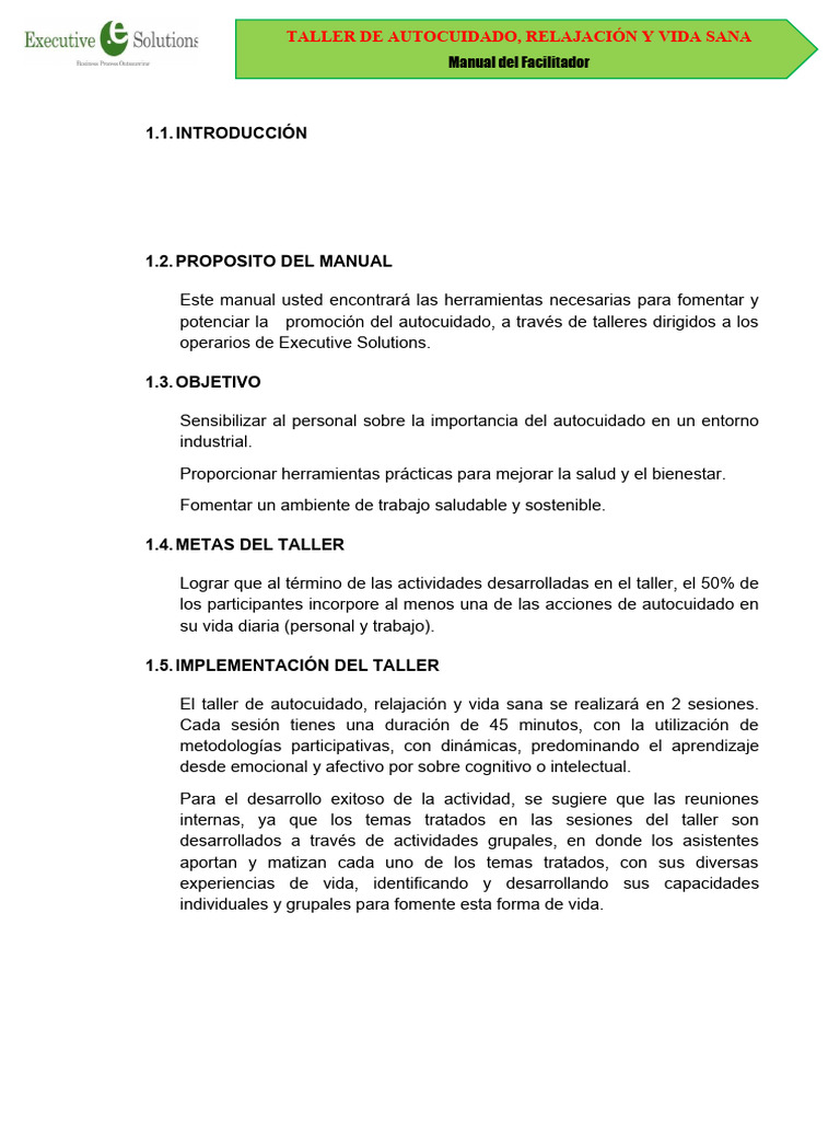 Taller Autocuidado y Seguridad Laboral | PDF | Seguridad y salud ocupacional | Ciencias del ...