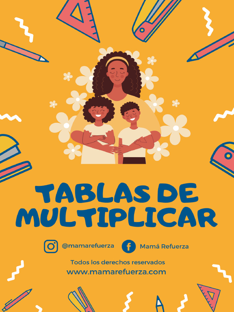 8 Tablas de Multiplicar | PDF