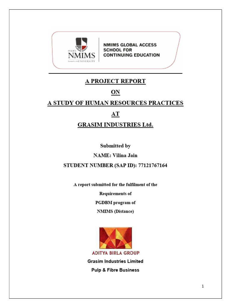 Project Mba Nmims | PDF | Business | Economies