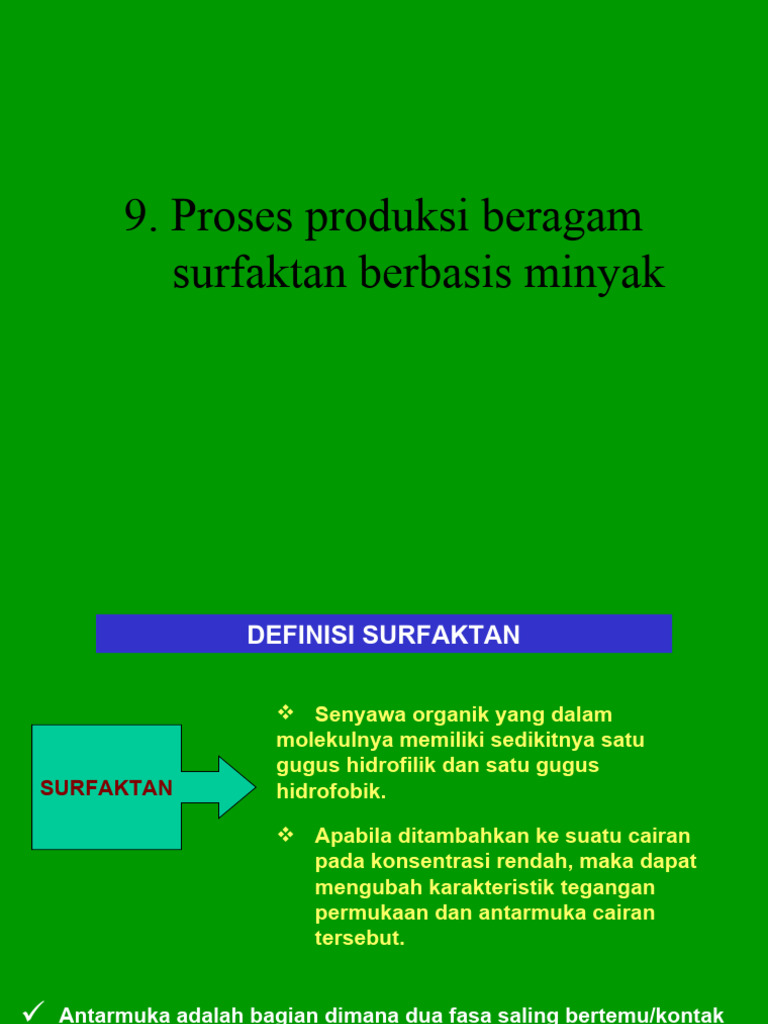 Definisi Surfaktan | PDF