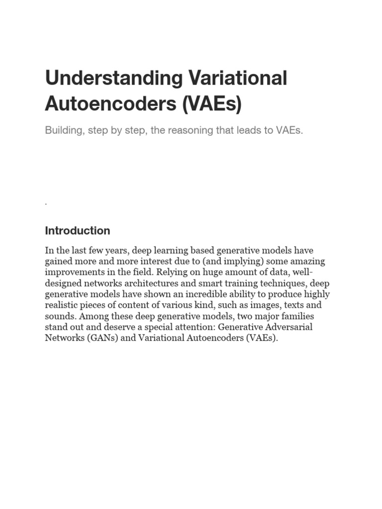 Lecture 2.3.2VariationalAutoencoders (VAEs) | PDF | Principal Component Analysis | Eigenvalues ...