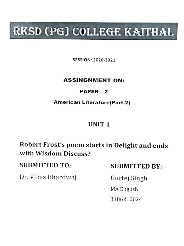 Gurtej Singh Assignment | PDF