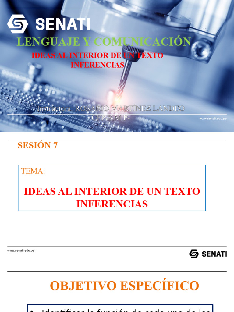 SESIÓN N° 7 IDEAS PRINCIPALES - SECUNDARIAS E INFERENCIAS 2023 | PDF