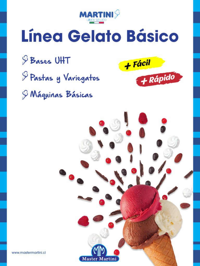 Dipticco Gelato BASICO | PDF | Helado | Chocolate