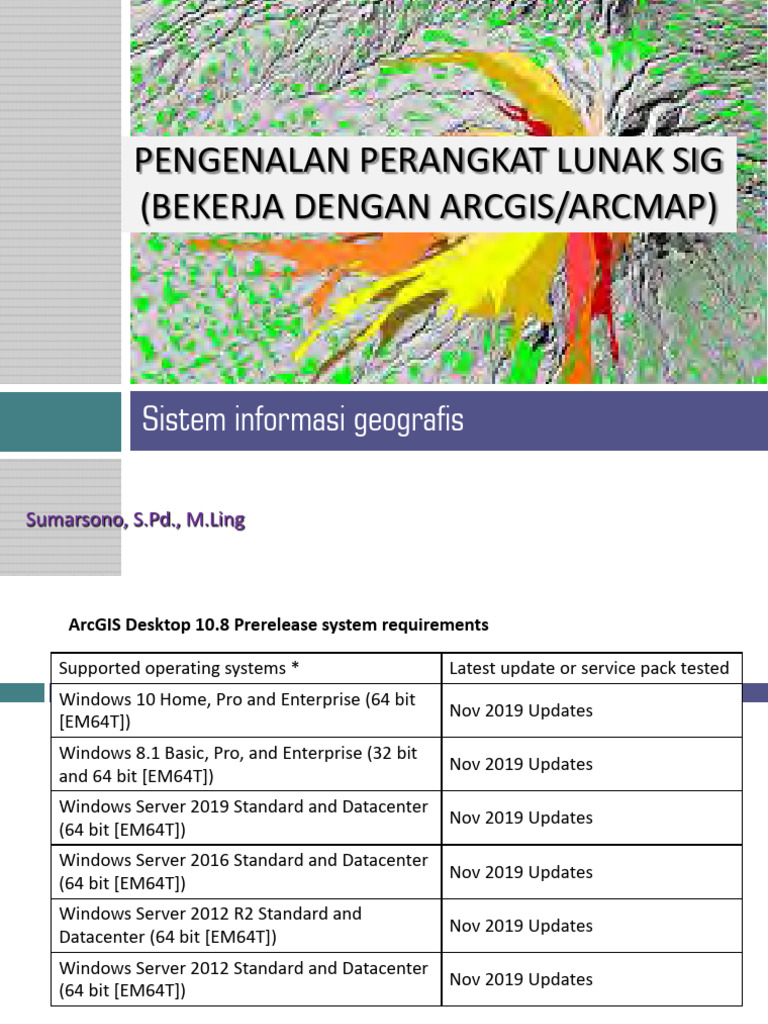 Sig Pengenalan Perangkat Lunak Sig - Bekerja Dengan Arcmap. | PDF | Microsoft Windows | Arc Gis