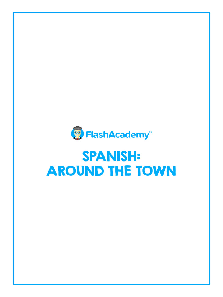 MFL Spanish Around The Town | PDF