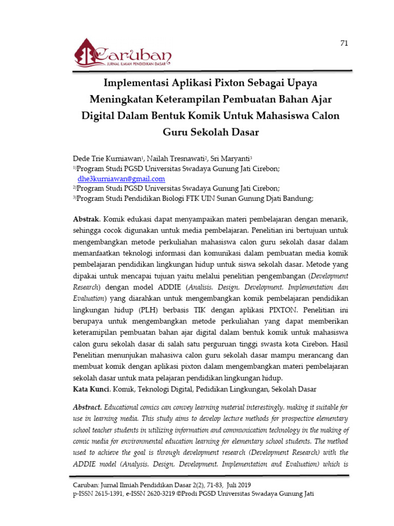 Pembuatan Komik Edukasi dengan Pixton | PDF