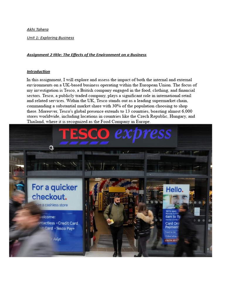 Unit 1 Assignment 2 Btec Business Level 3 Diploma | PDF | Corporate ...