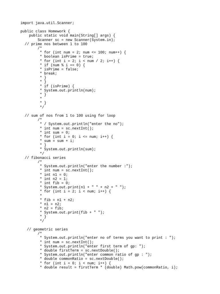 Java Codes | PDF | Computing | Programming Paradigms Java Codes | PDF | Computing | Programming Paradigms