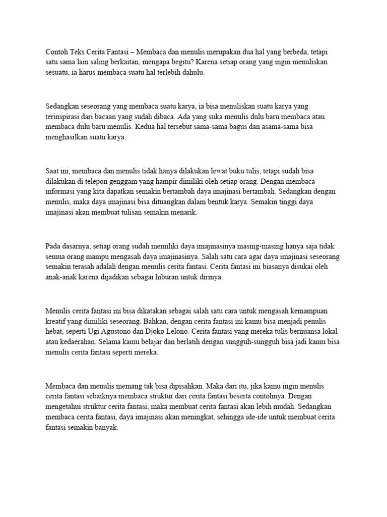 Panduan Menulis Cerita Fantasi | PDF | Filsafat
