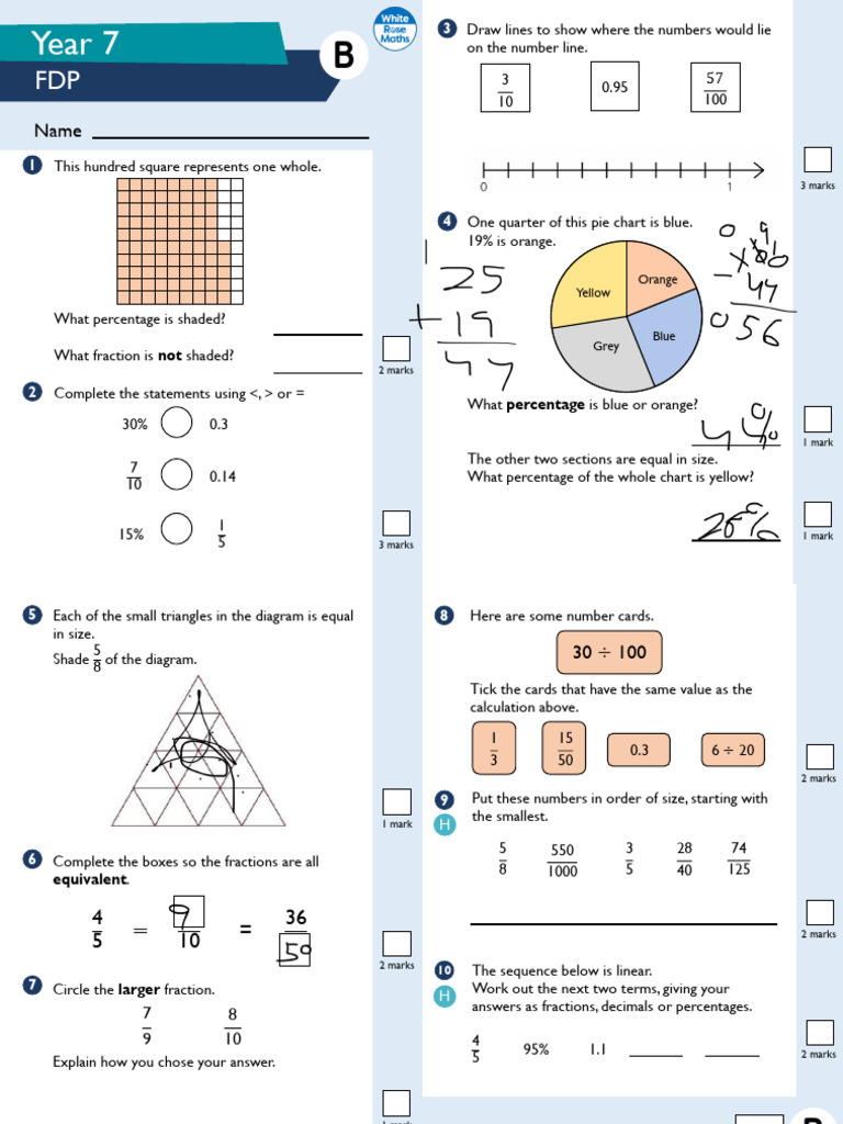 Frac, Dec, Per | PDF | Percentage | Mathematics