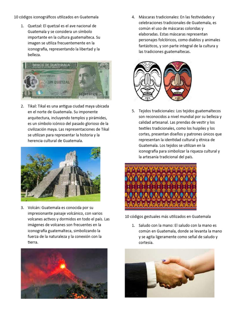 10 Códigos Iconográficos Utilizados en Guatemala | PDF | Guatemala | Beso