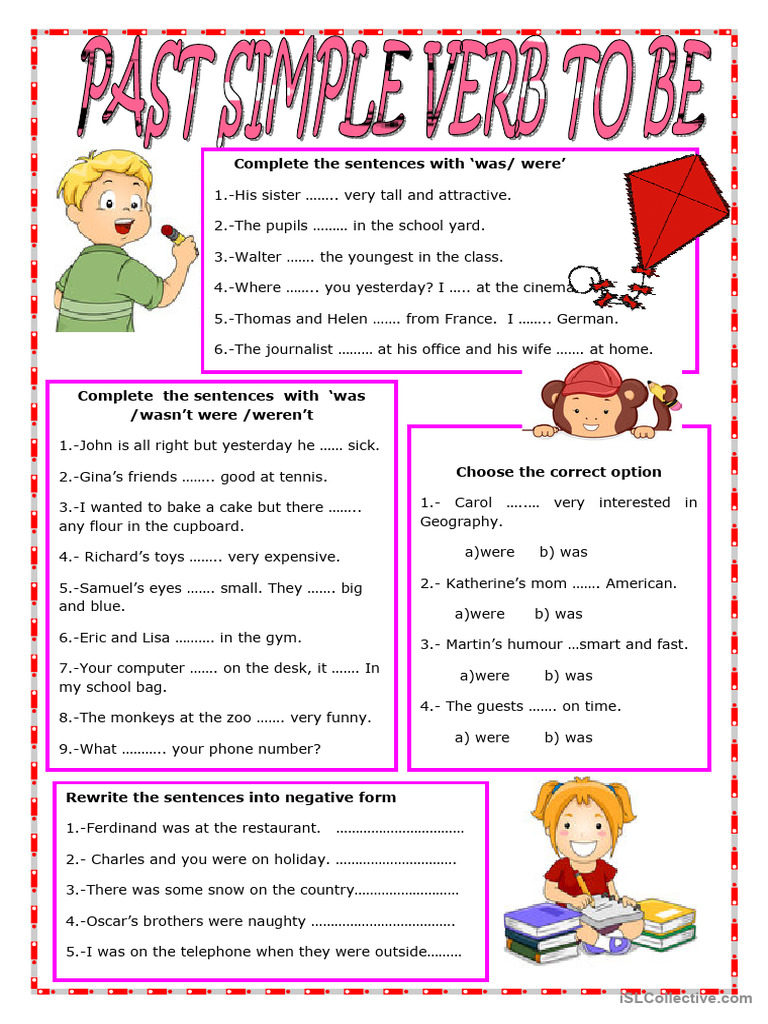 Past Simple Verb To Be | PDF | Language Mechanics | Syntax