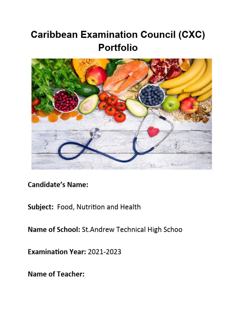 CXC Foods Portfolio Sample | PDF | Career & Growth