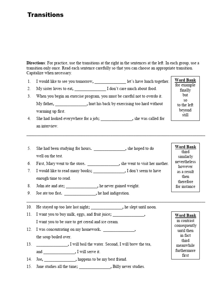 Transitions 2 | PDF | Self-Improvement