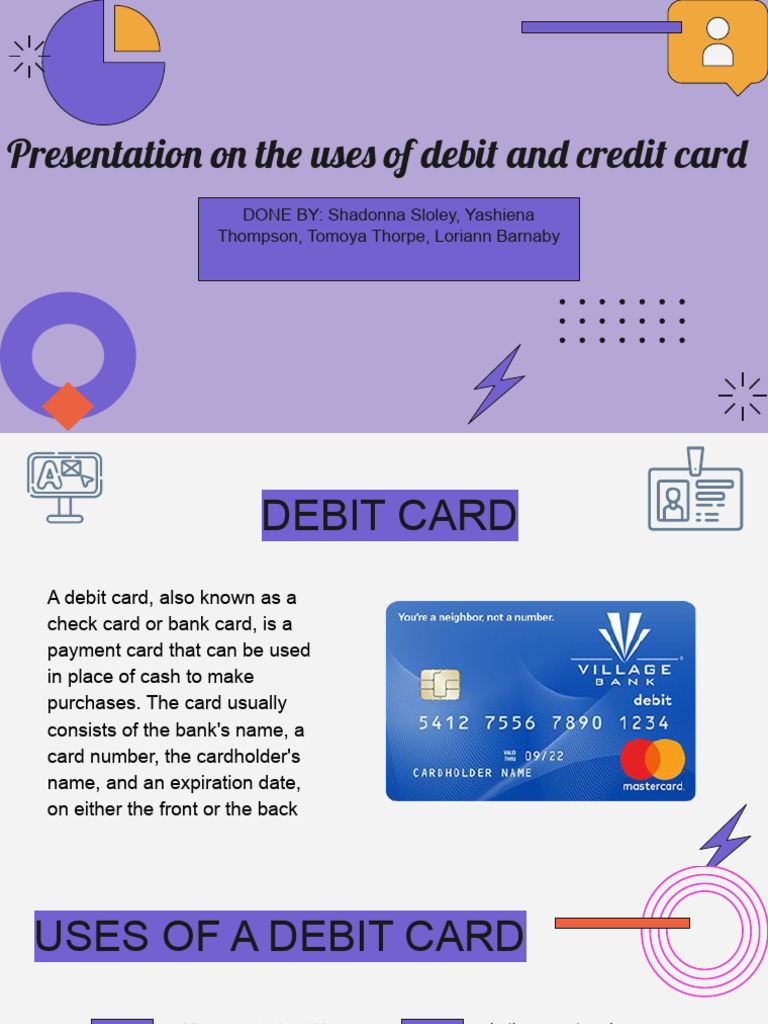 Debit vs Credit Card Overview | PDF | Credit Card | Debit Card