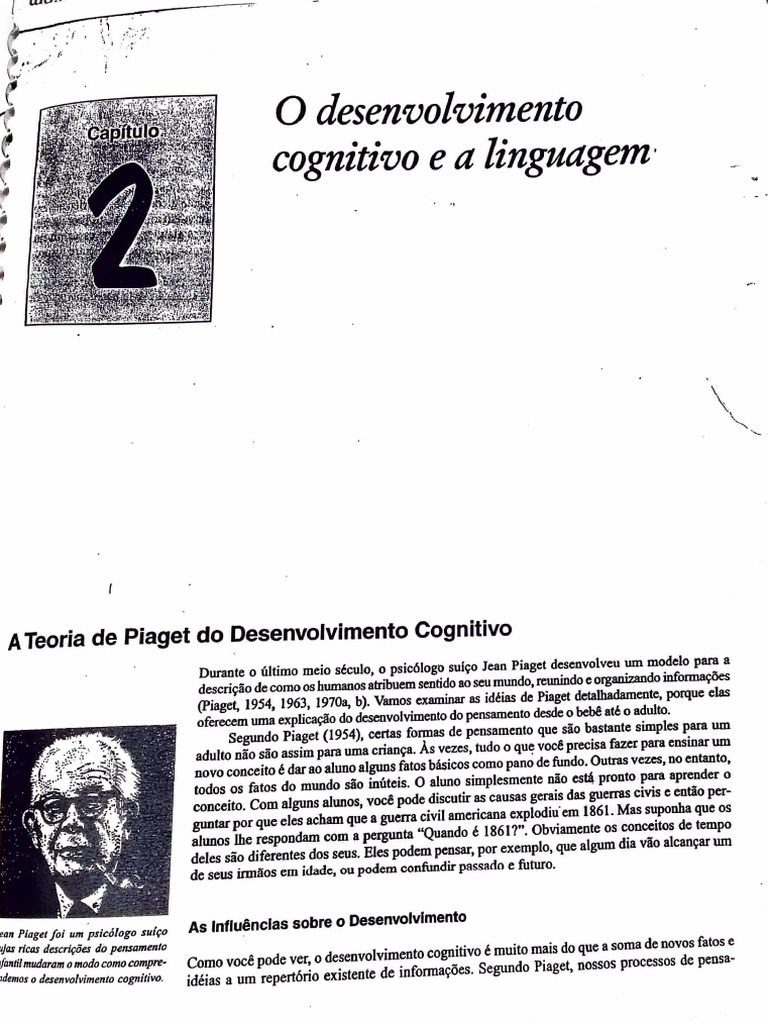 A Teoria de Piaget Do Desenvolvimento Cognitivo | PDF