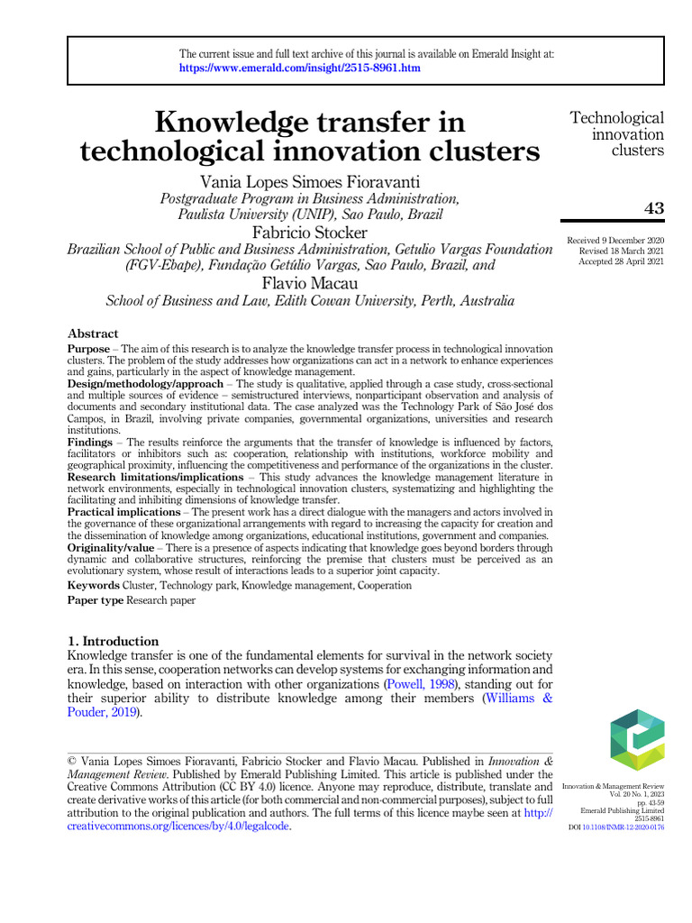 10 1108 - Inmr 12 2020 0176 | PDF | Knowledge | Cognition